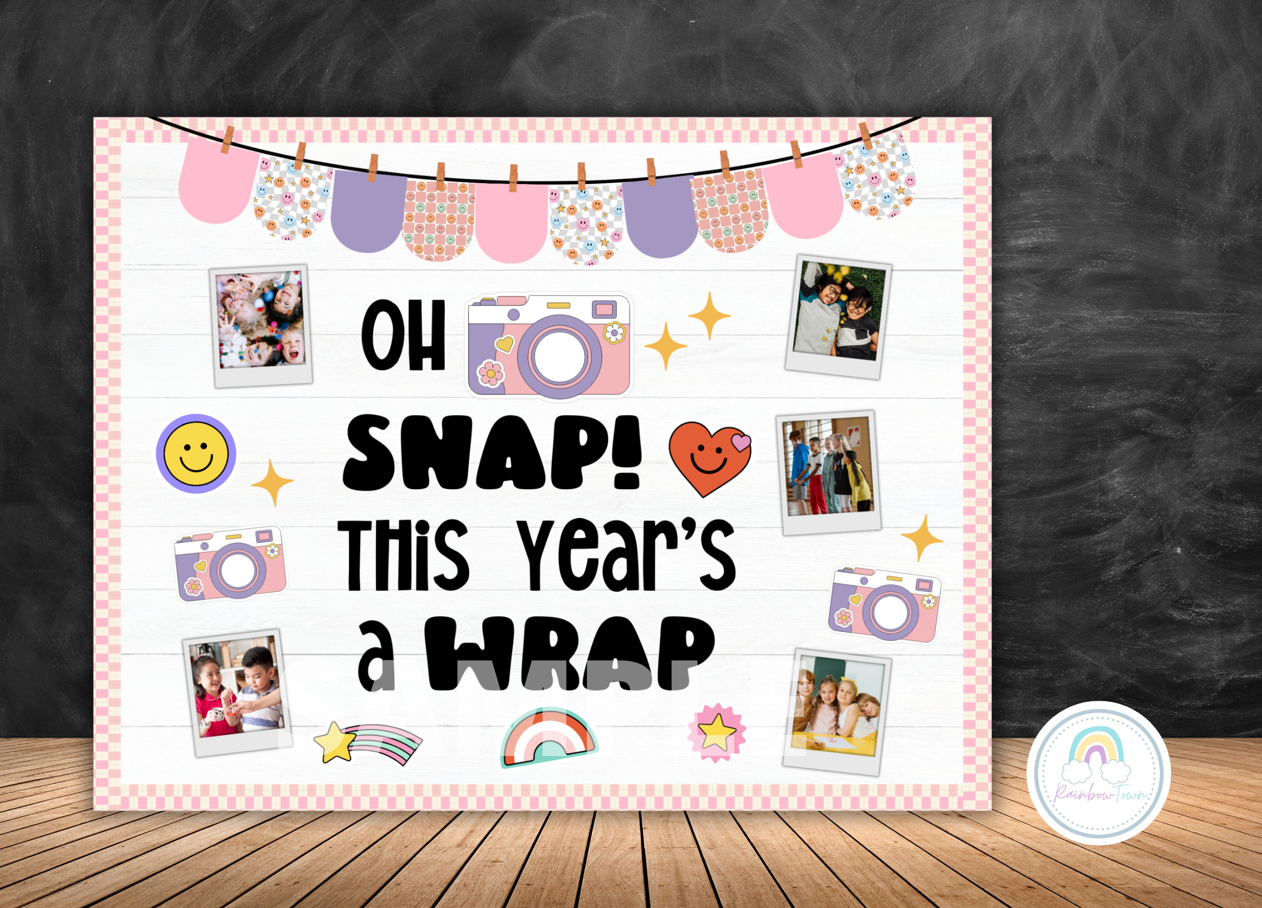 End of Year Bulletin Board Kit Photo Memories Classroom Decor Printable ...