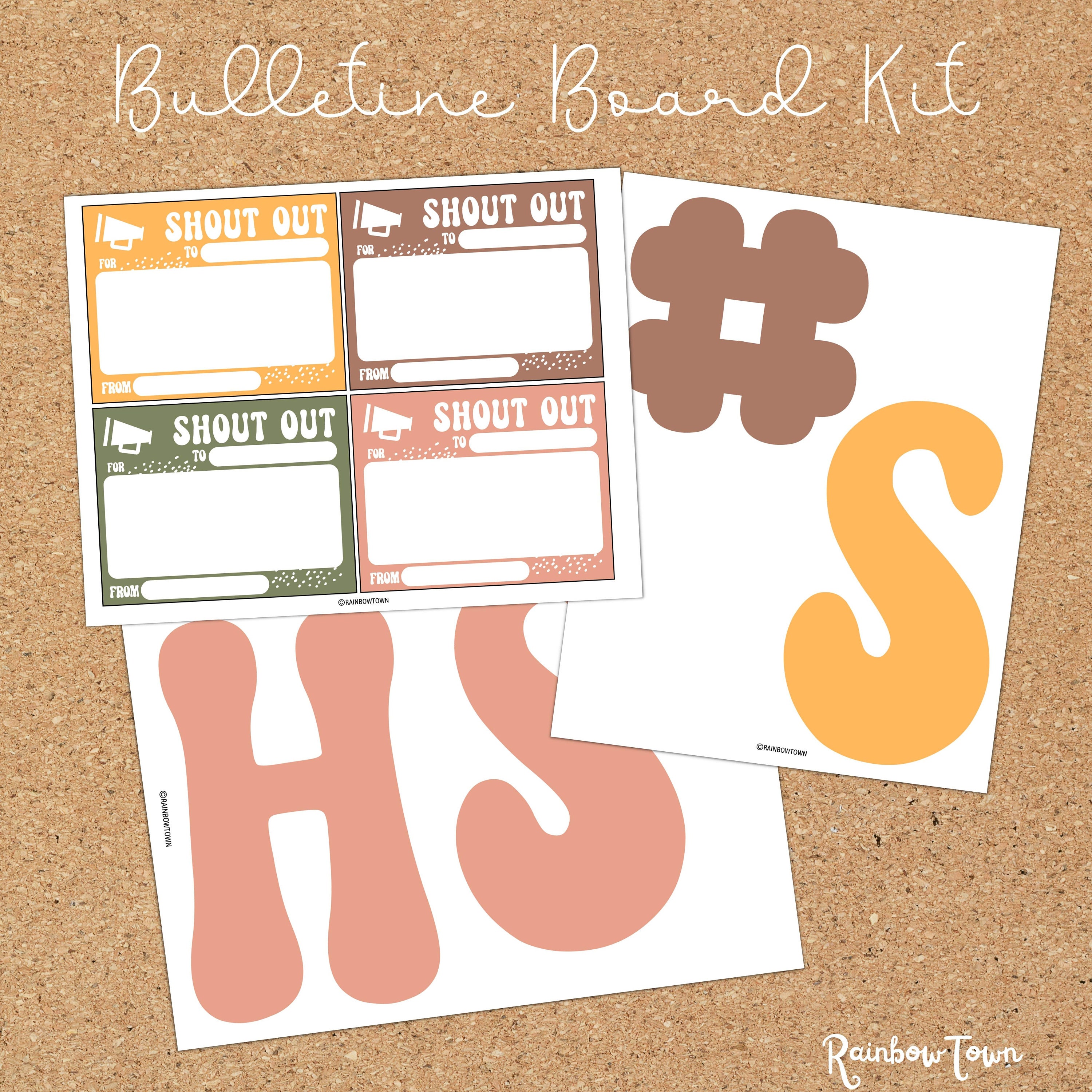 Staff Shout Outs Bulletin Board Wall Letters Shout Out Card - Etsy