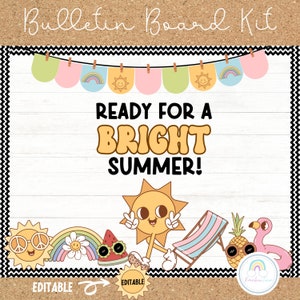 The Sun Summer Bulletin Board Kit April May Bulletin Board Groovy ...