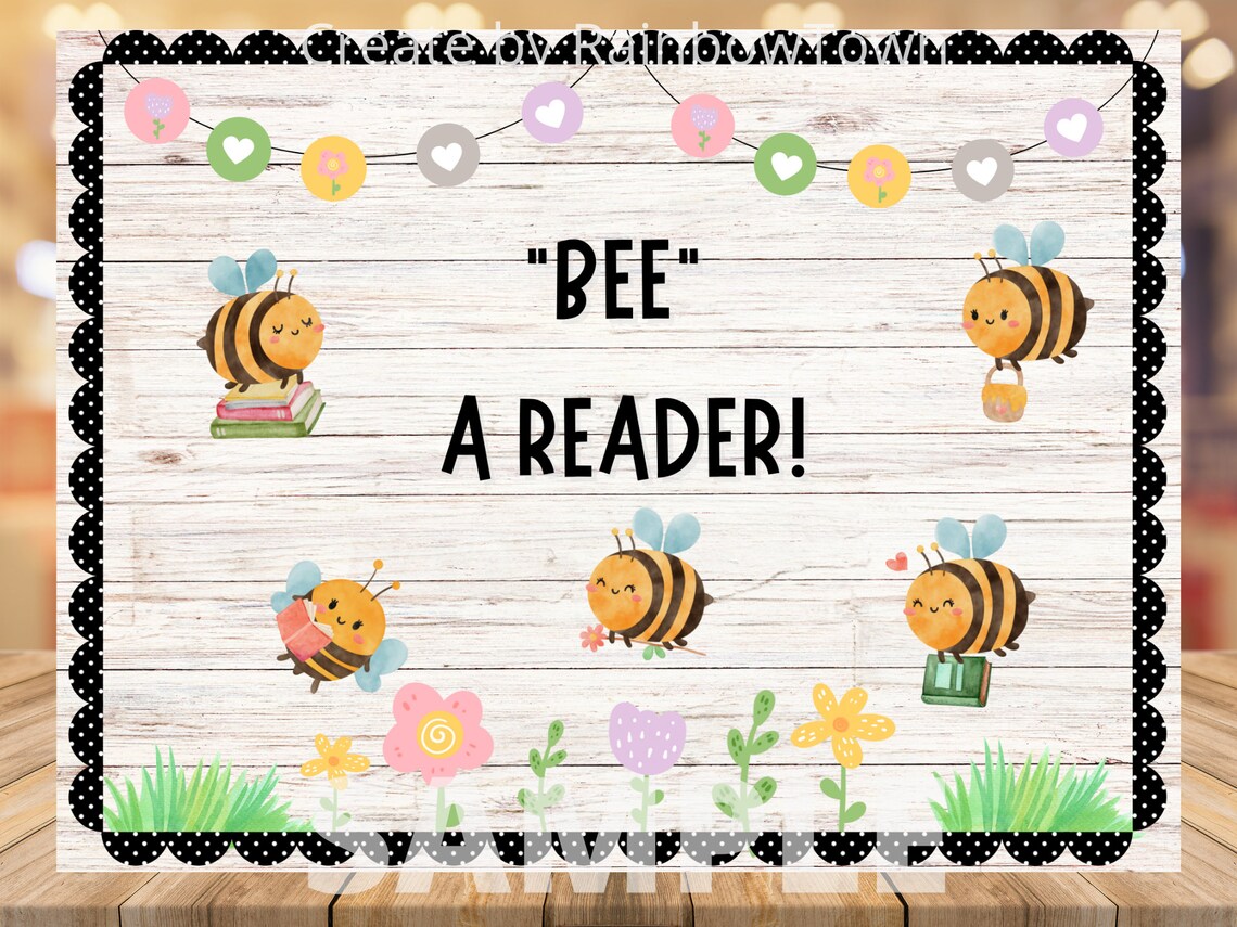 Bee A Reader BEE Bulletin Board Kit Bee Classroom Theme - Etsy