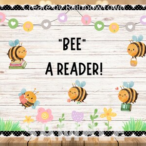 Bee A Reader BEE Bulletin Board Kit Bee Classroom Theme - Etsy