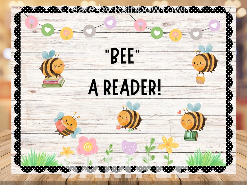 Bee A Reader BEE Bulletin Board Kit Bee Classroom Theme - Etsy