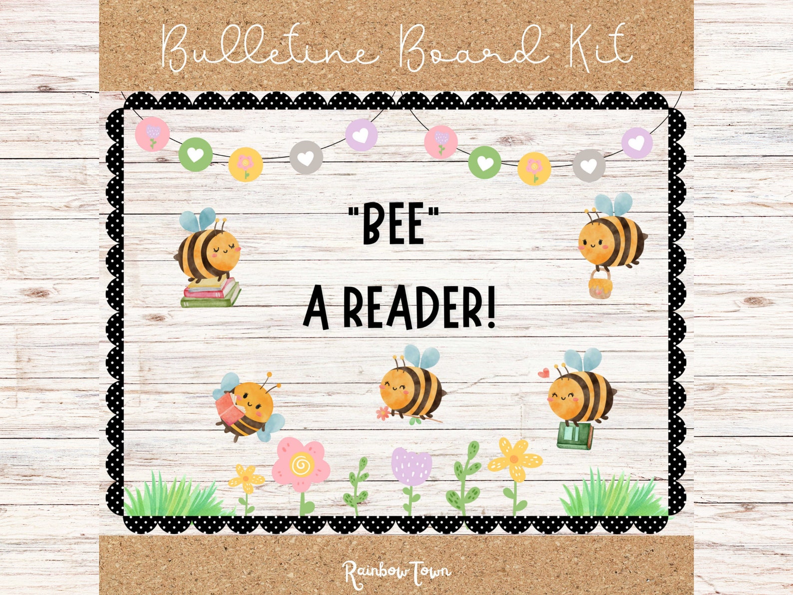 Bee A Reader BEE Bulletin Board Kit Bee Classroom Theme - Etsy