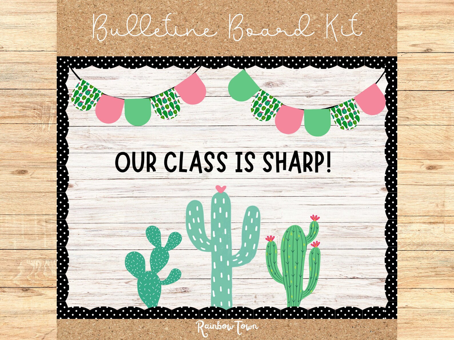 Cactus Bulletin Board Kit Summer Classroom Decoration - Etsy