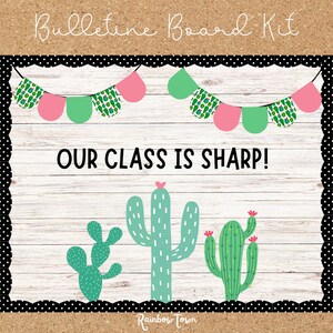 Cactus Bulletin Board Kit Summer Classroom Decoration - Etsy
