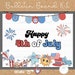 4th of July Bulletin Board Kit Summer Bulletin Board Kit Patriotic ...