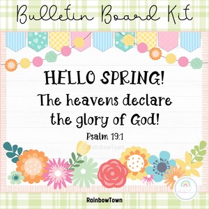 Spring Bulletin Board Church Bulletin Board Christian March Classroom ...
