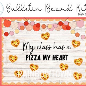 Valentine's Day Bulletin Board Kit February Classroom Door Decor ...