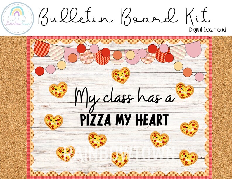 Valentine's Day Bulletin Board Kit February Classroom Door Decor ...