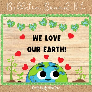 Earth Day Bulletin Board Classroom Display Door Decor Kit - Etsy