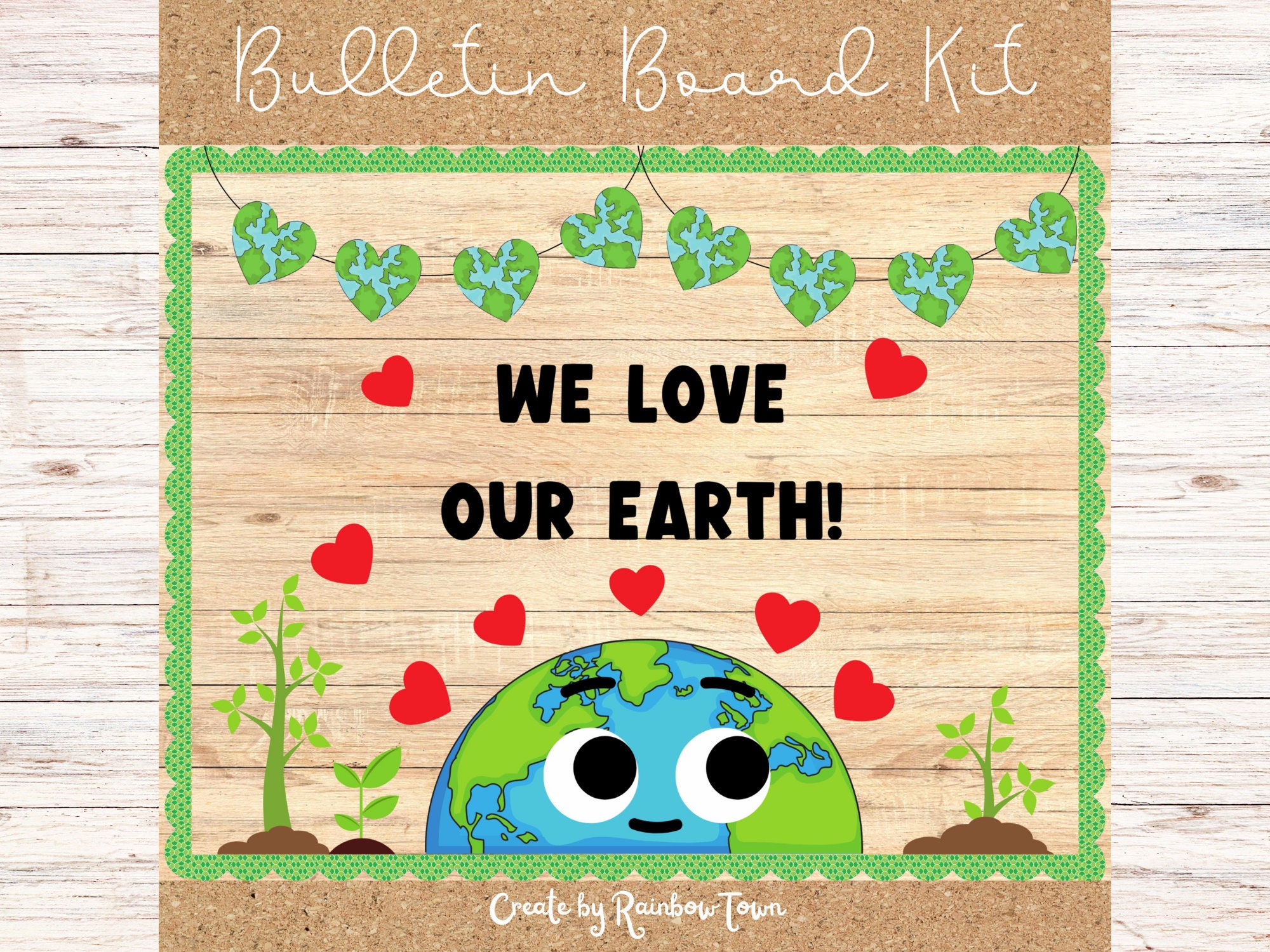 Earth Day Bulletin Board Classroom Display Door Decor Kit - Etsy