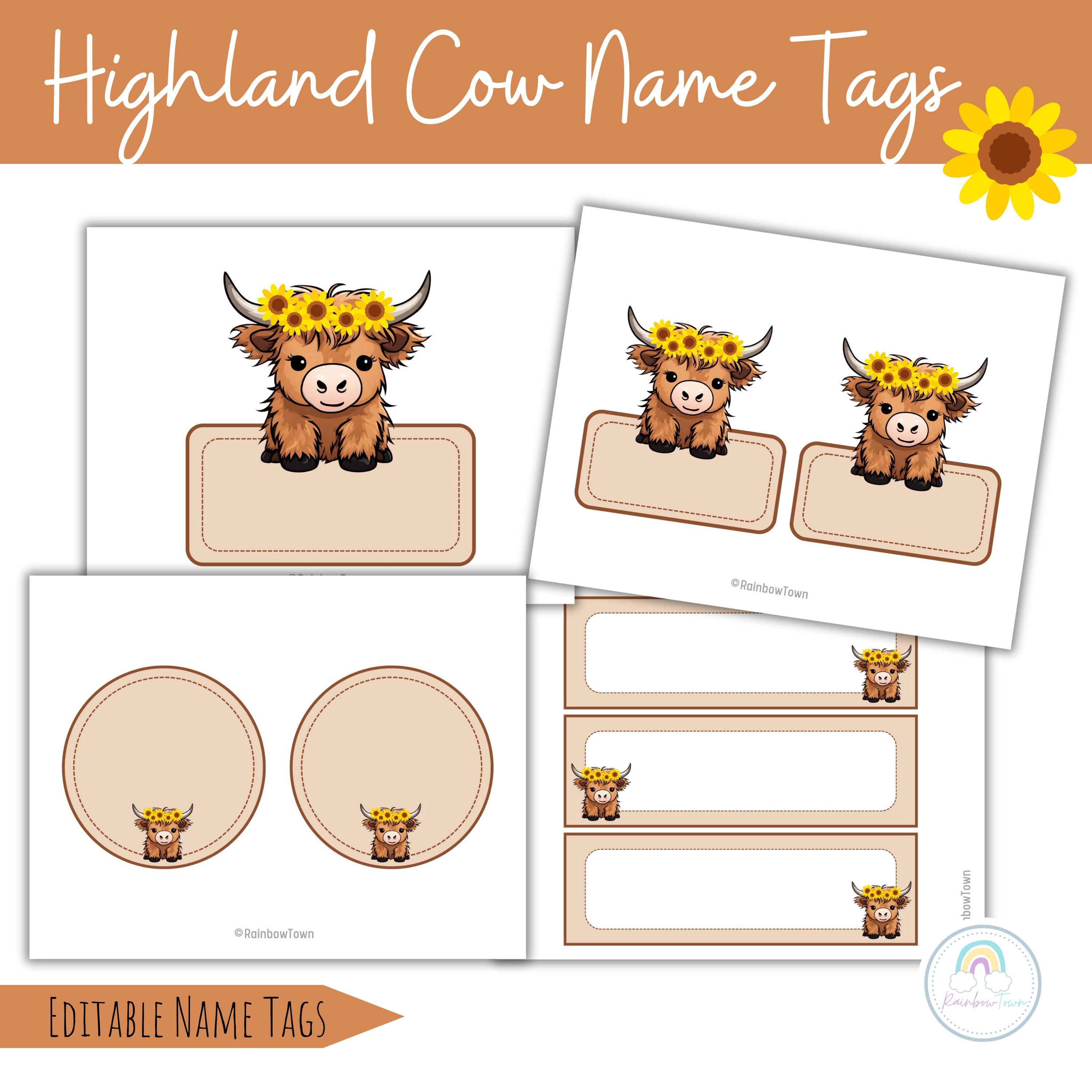 Back to School Bulletin Board Kit Western Cowboy Highland Cow Classroom ...