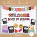 Groovy Back to School Bulletin Board Composition Notebook Decor Student ...
