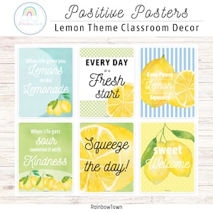 Lemon Classroom Decor Bundle: Modern Farmhouse Theme (printable) - Etsy