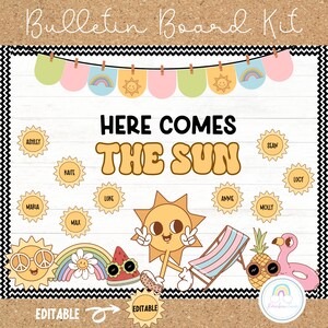 Summer Bulletin Board Kit April May Bulletin Board Groovy Classroom ...