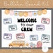 Groovy Welcome Back to School Bulletin Board Kit Printable & Editable ...