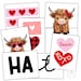 Valentine's Day Bulletin Board Highland Cow Theme February Classroom ...