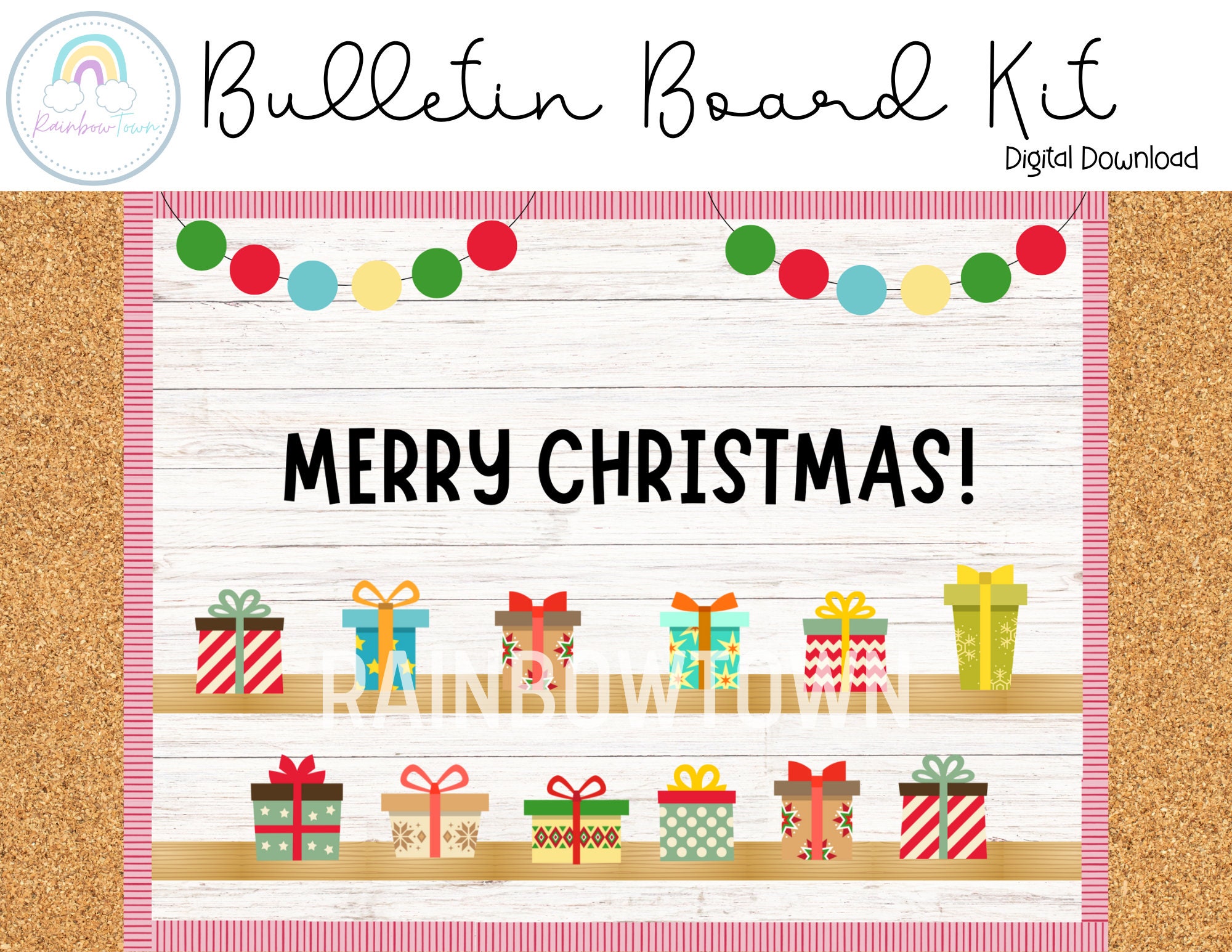 Christmas Bulletin Board Kit We Are Gifts From GOD Christmas Classroom ...
