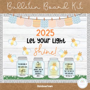 Firefly Bulletin Board Kit: Christian Classroom Decor (printable PDF ...