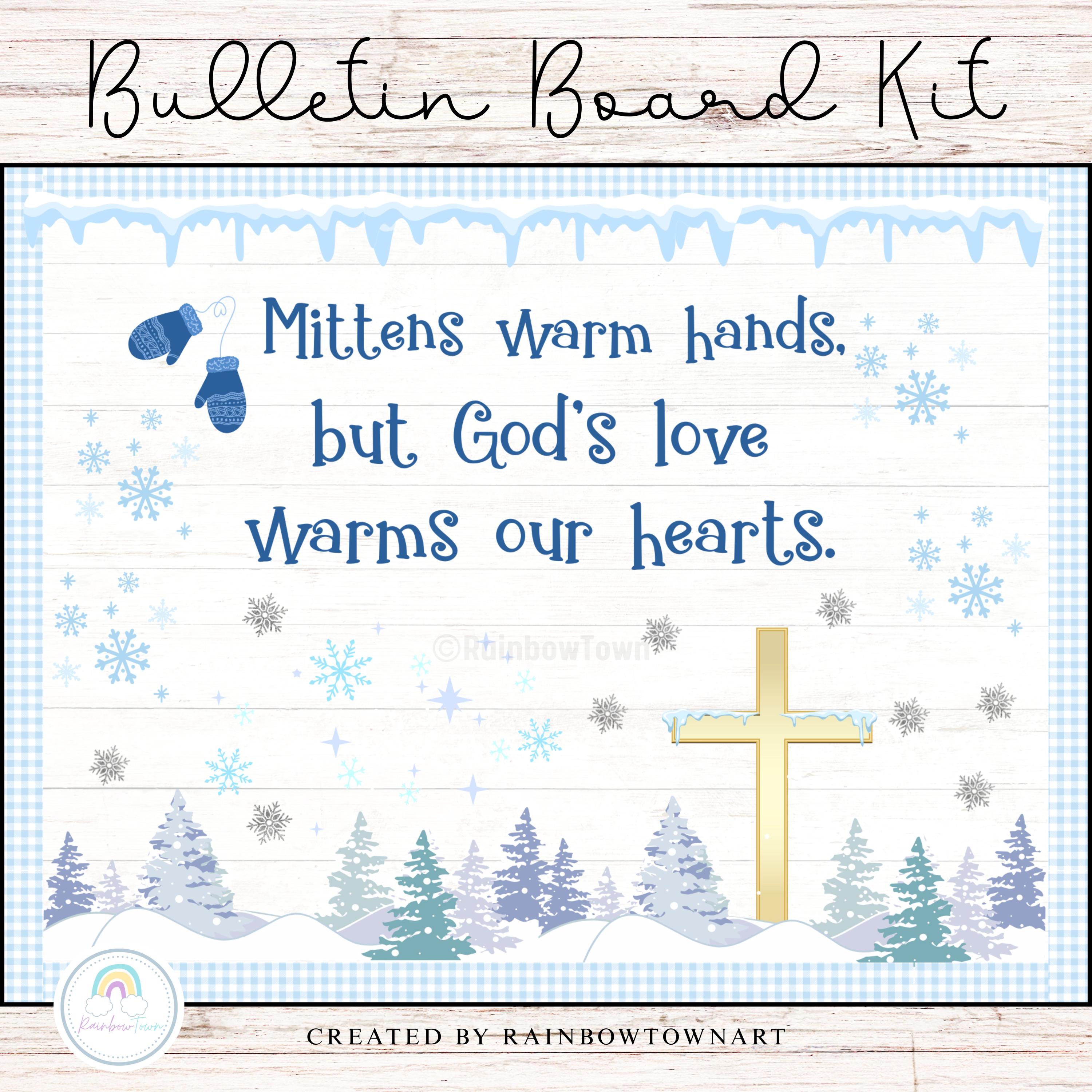 Winter Bulletin Board Kit Christian Bible Verses Classroom Decor ...