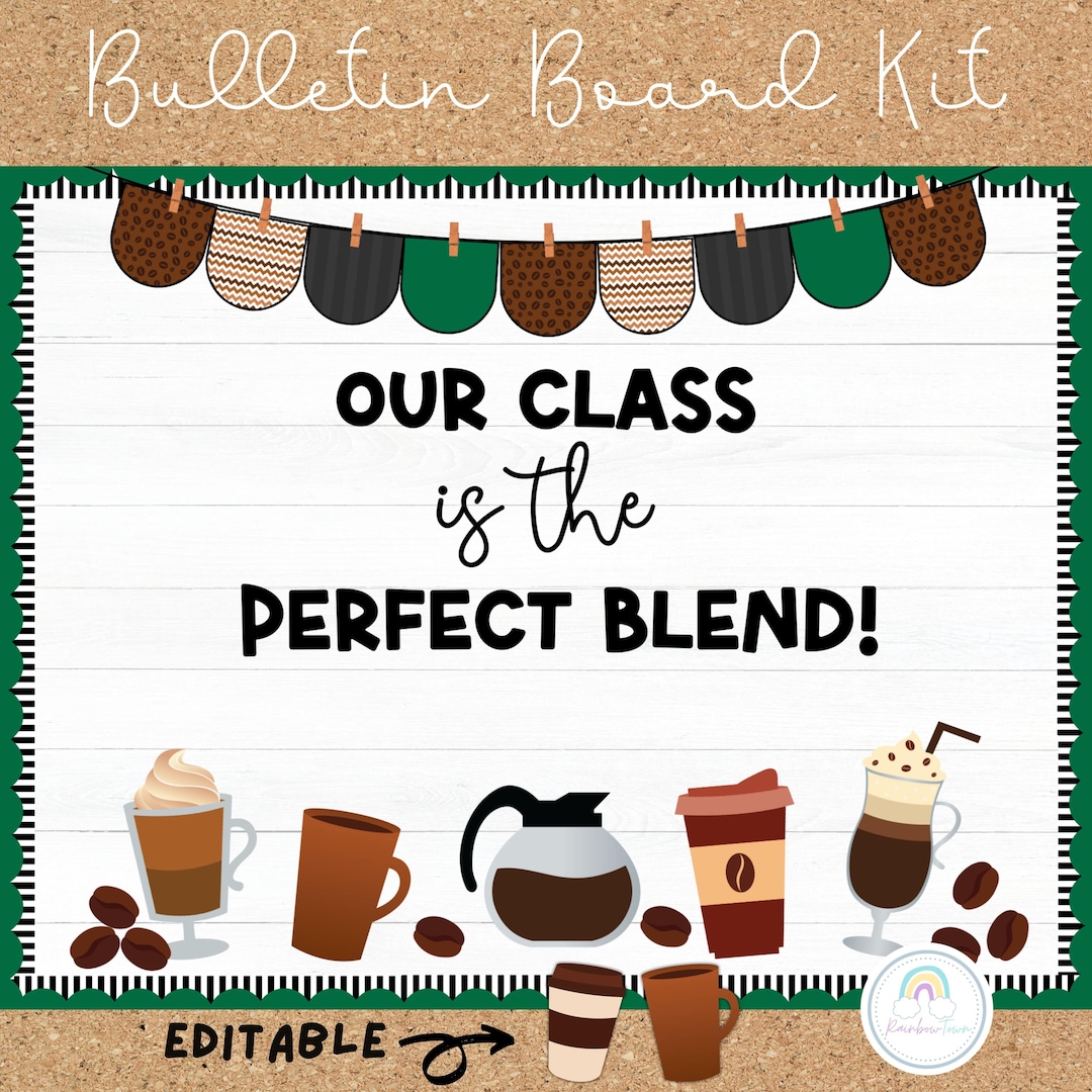 Back to School Coffee Latte Bulletin Board Classroom Decor Printable - Etsy