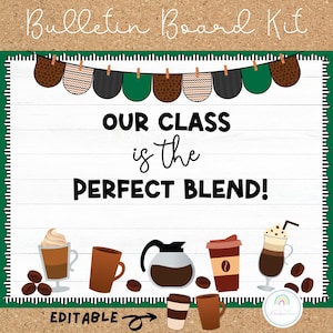 Back to School Coffee Latte Bulletin Board Classroom Decor Printable - Etsy