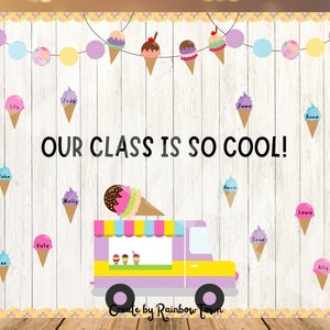 Our Class is so Cool Bulletin Board Summer Classroom Decor Editable ...