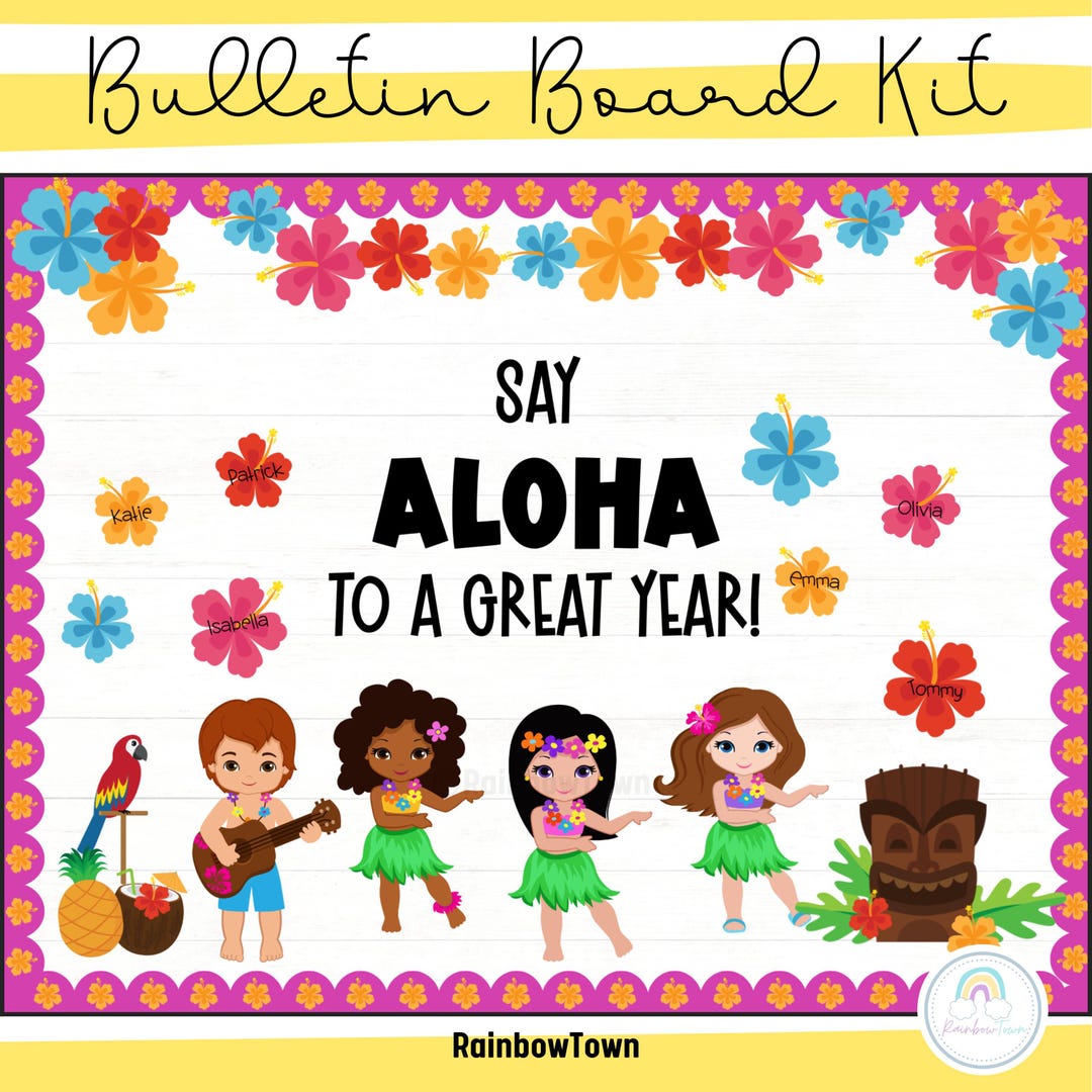 Aloha Back to School Bulletin Board Welcome Back Classroom Decor ...