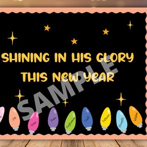 New Year Bulletin Board Christian Classroom Decor Church Decor - Etsy