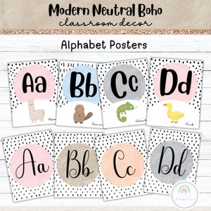 Modern Neutral Boho Classroom Decor Bundle - Etsy