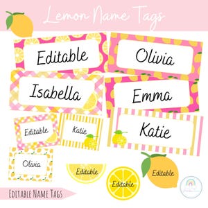 Summer Name Tags Summer Cubby Tags Name Labels Cubby Name Tags ...