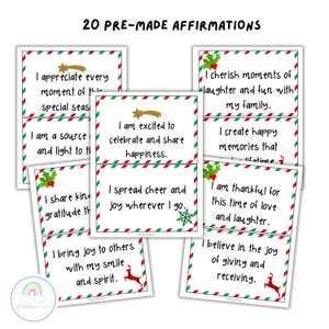 Christmas Bulletin Board | Christmas Positive Affirmations | Letters to ...