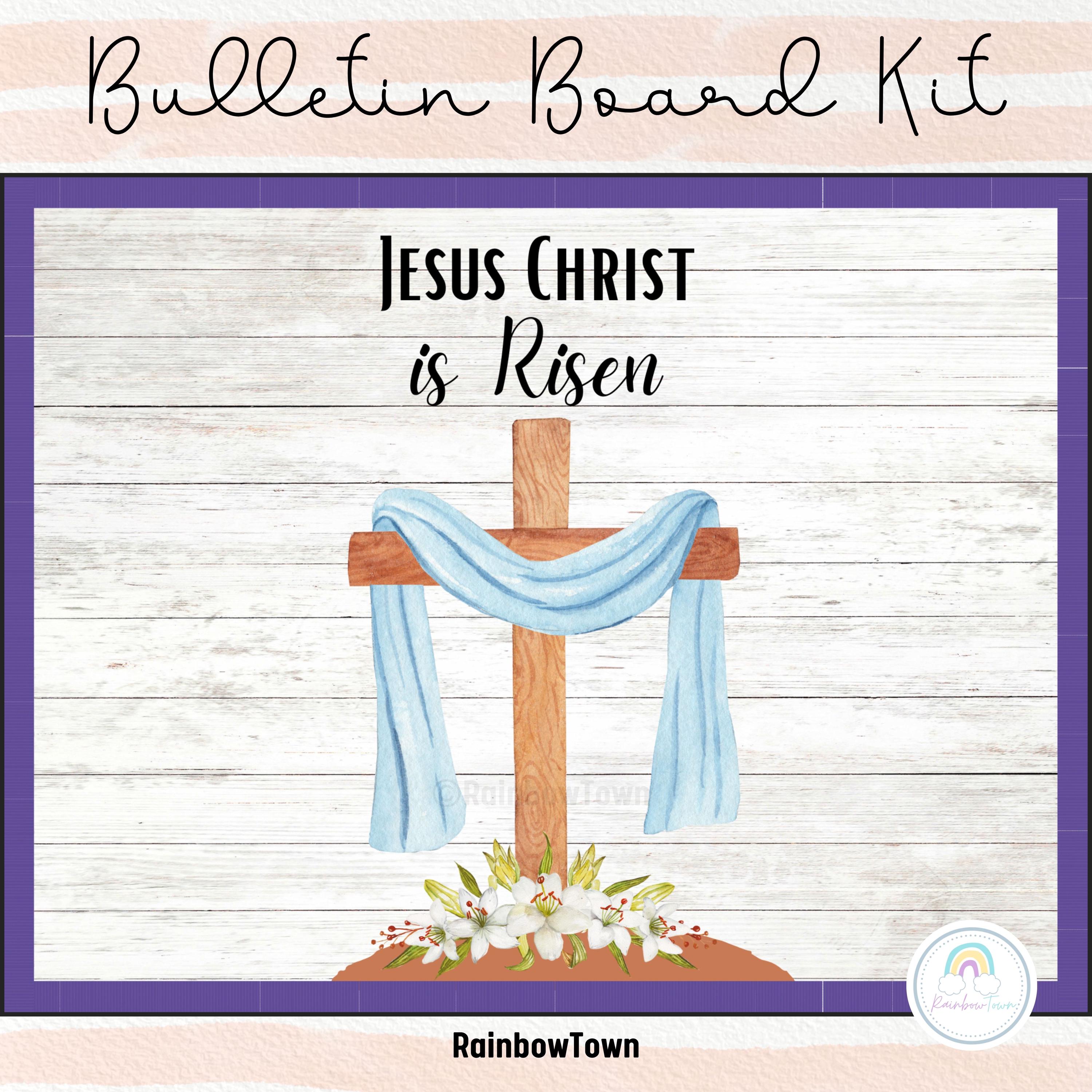 Easter Bulletin Board Kit Christian Resurrection Classroom Decor ...