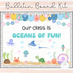 Back to School Bulletin Board Welcome Back Display Ocean Classroom ...