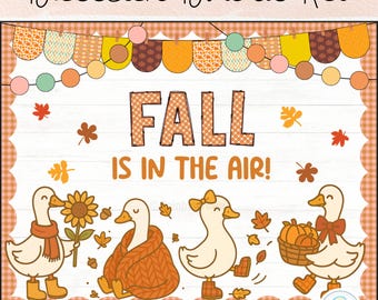 Silly Goose Fall Bulletin Board Kit | Autumn Classroom Decorations ...