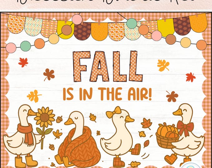 Silly Goose Fall Bulletin Board Kit | Autumn Classroom Decorations ...