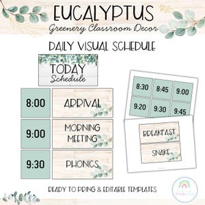 Eucalyptus Classroom Decor Bundle Botanical Classroom Theme Printable ...