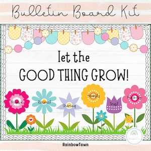 Spring Bulletin Board Kindness Flower Classroom Decor Printable - Etsy