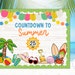 Summer Countdown Bulletin Board Kit End of the Year Bulletin Board - Etsy