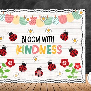 We Are Buggy About Spring Bulletin Board Kindness Bulletin Board April ...
