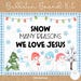 Winter Snowman Bulletin Board Kit | Christian Classroom Decor Printable ...