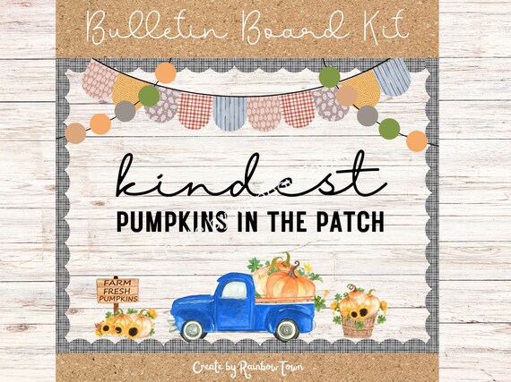 Fall Truck Bulletin Board Kit Printable Digital Download - Etsy