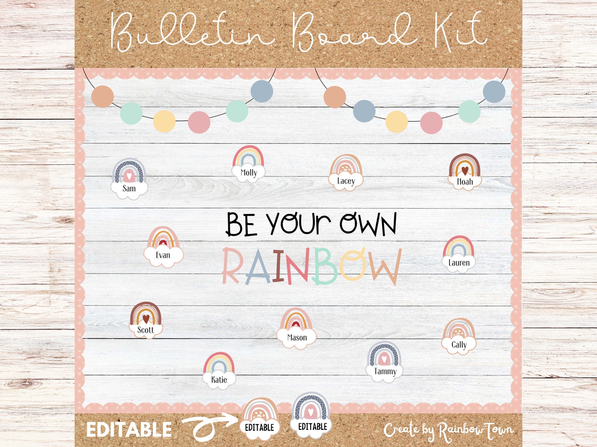 BOHO Rainbow of Possibilities Bulletin Board - Etsy