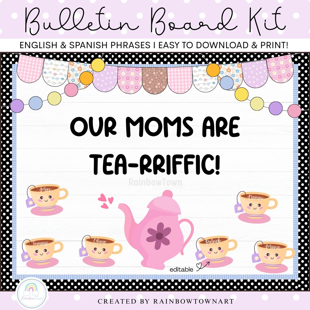 Mother's Day Bulletin Board Kit May Classroom Decor Printable ...