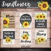 Sunflower Farmhouse Classroom Decor BUNDLE Editable (Download Now) - Etsy