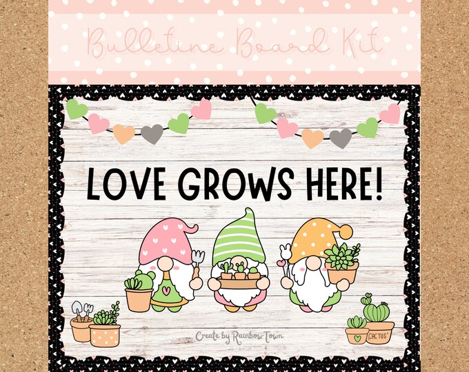 Spring Gnomes Bulletin Board Kit: Classroom Decor (PDF) - Etsy Canada