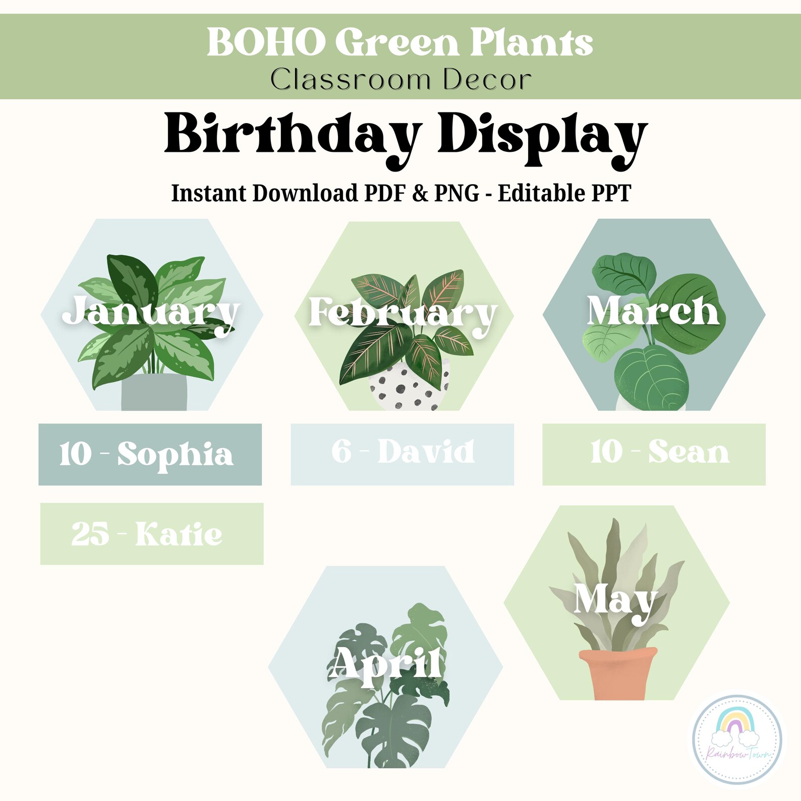 Birthday Bulletin Board Birthday Display Classroom Birthday Chart ...