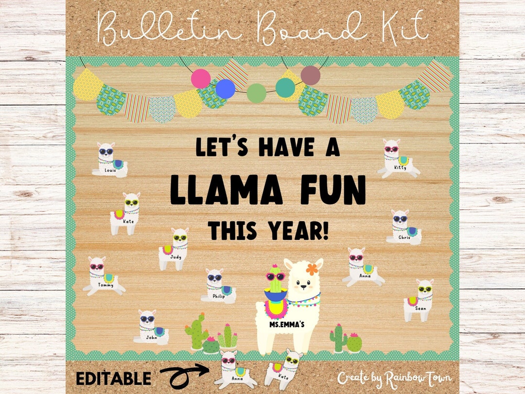 Llama Back to School Bulletin Board Kit Classroom Decorations - Etsy