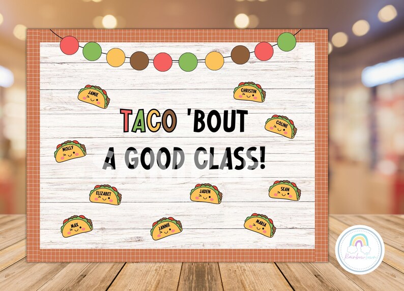 TACO Bulletin Board Kit Printable - Etsy