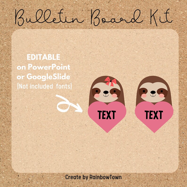 Valentines Day Bulletin Board Kit Classroom Door Decor - Etsy